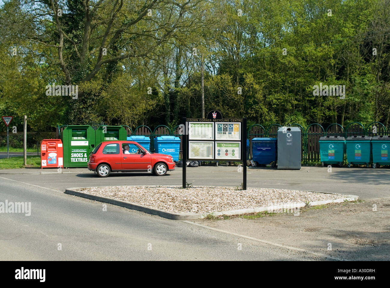 Local authority purpose built 24/7 drive in recycling centre with ...