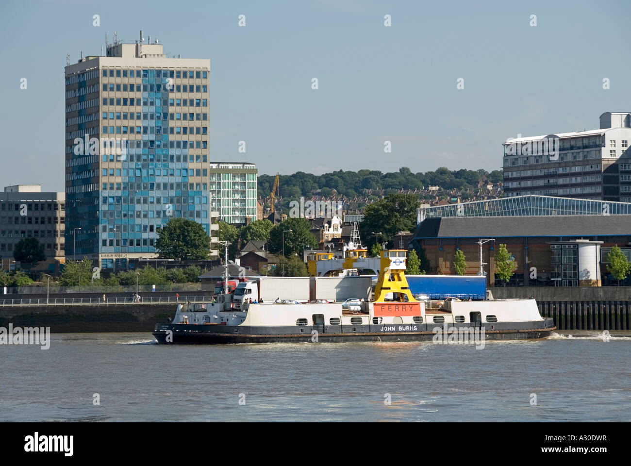 River Thames Woolwich town to North Woolwich TFL free public transport ...