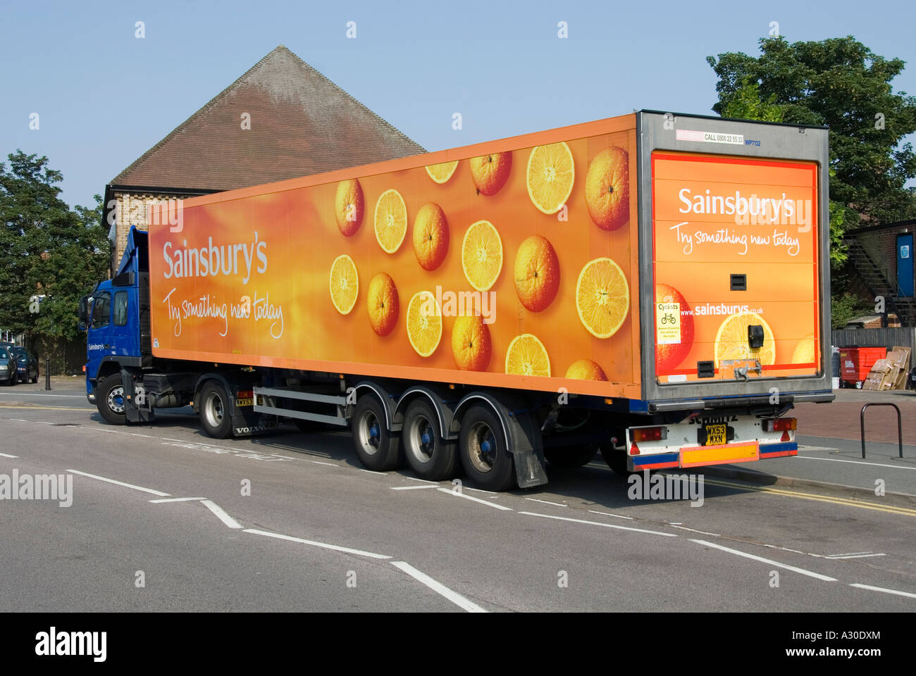 Truck lorry sainsburys hi-res stock photography and images - Alamy