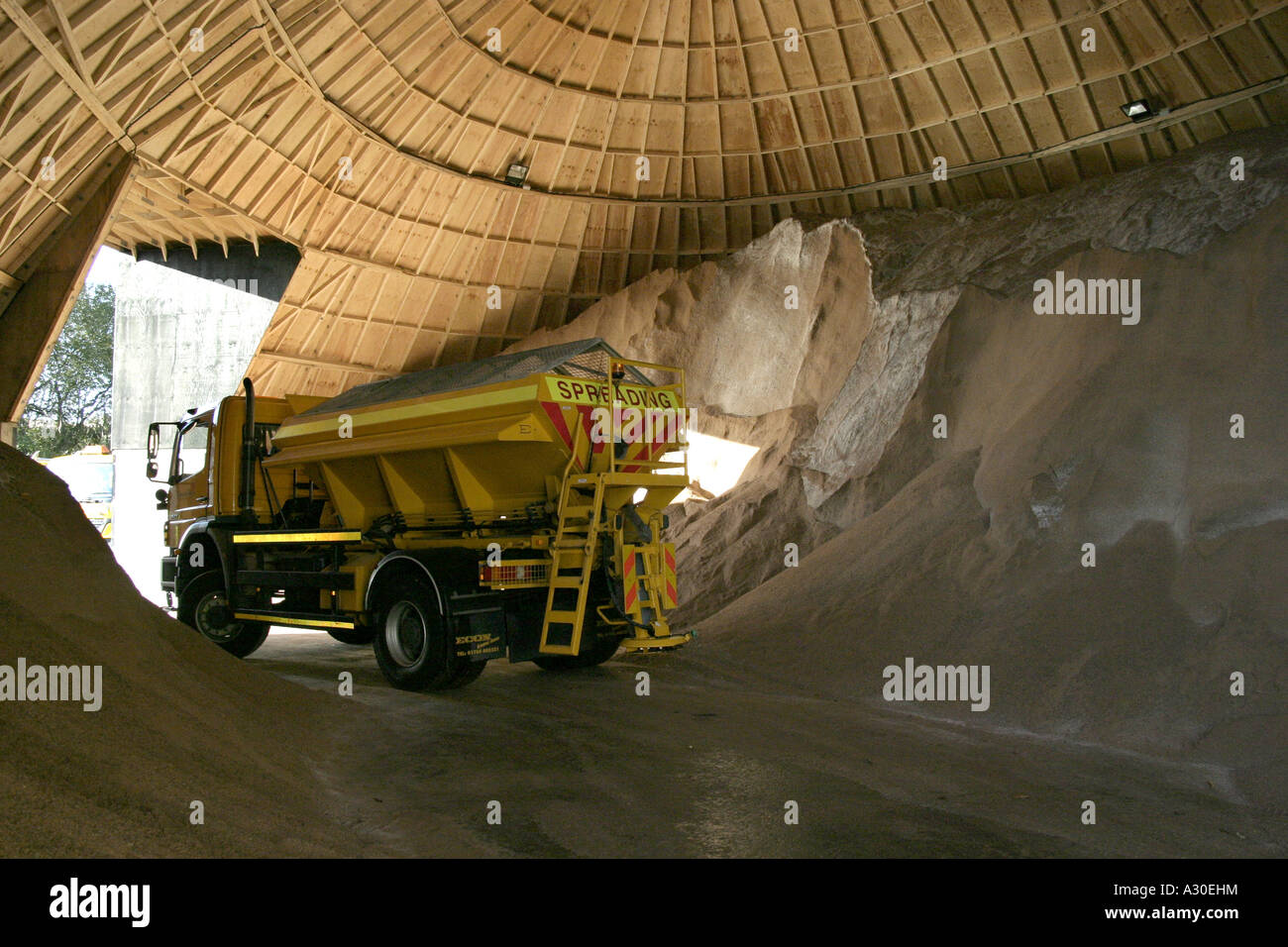 Rock Salt Storage Stock Photo - Alamy
