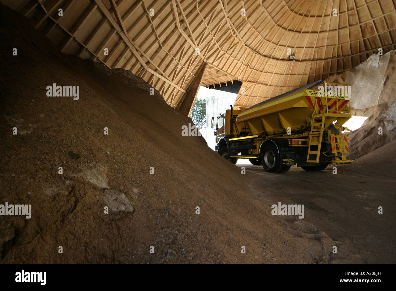 Rock Salt Storage Stock Photo - Alamy