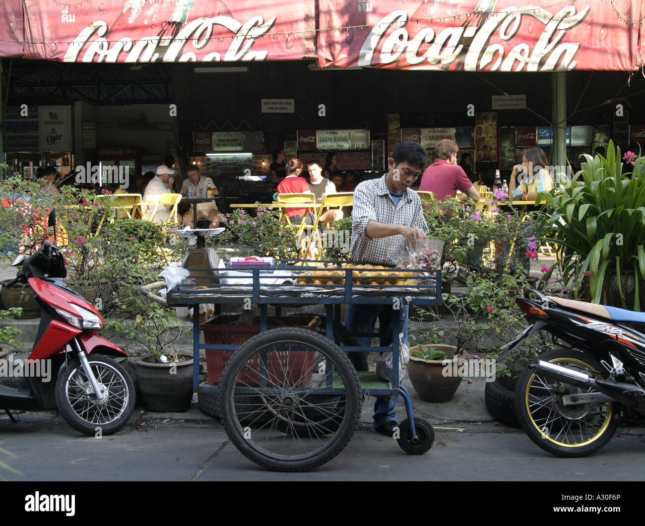 "Roadside Food stall Stock Photo - Alamy