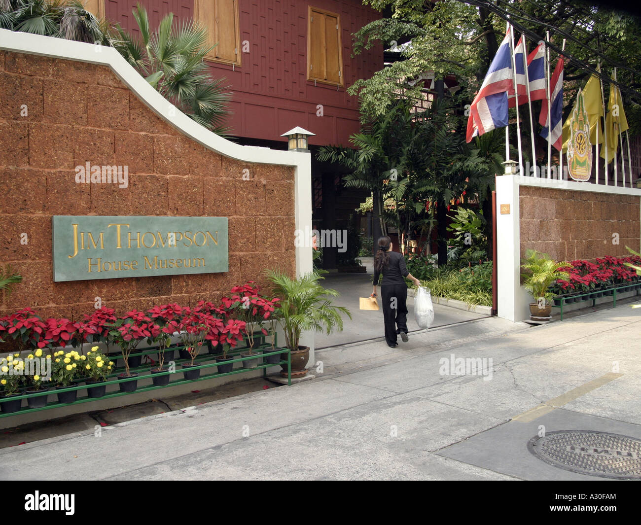 "Jim Thompson House Museum Entrance in Bangkok Thailand Stock Photo - Alamy