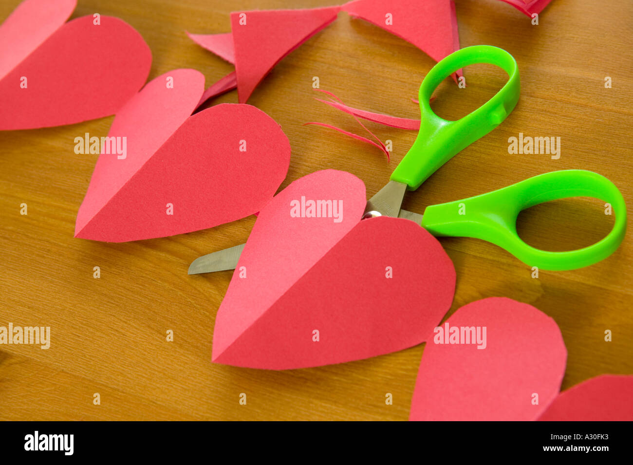 Cut Out Hearts Stock Photo - Alamy