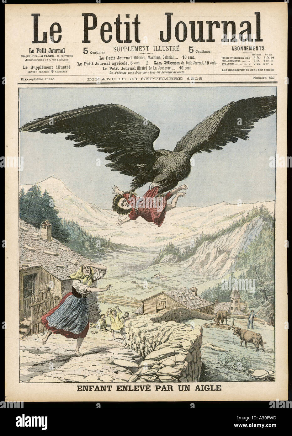 Eagle Takes Boy Stock Photo - Alamy