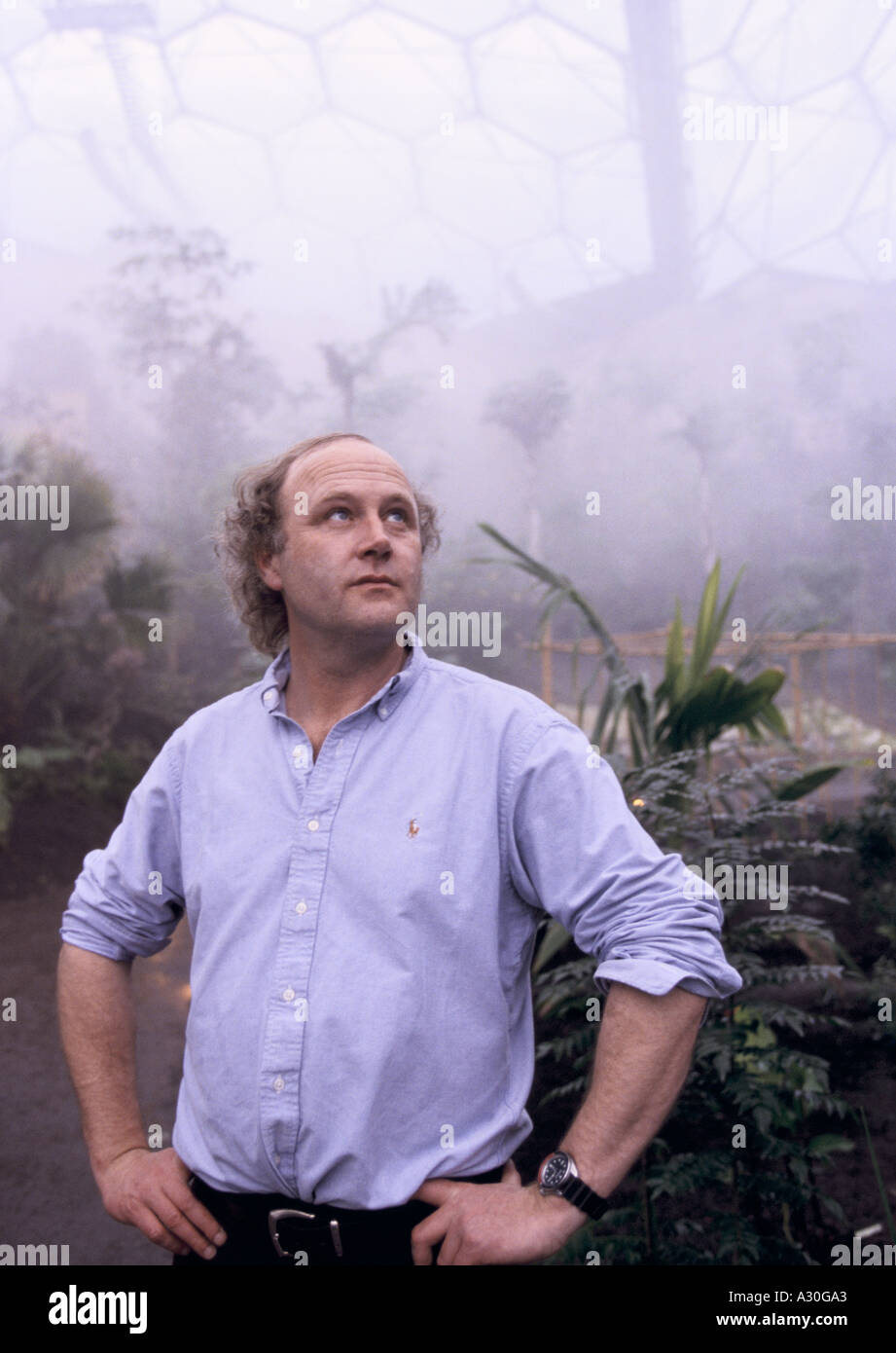 tim smit creator of eden project cornwall uk Stock Photo - Alamy