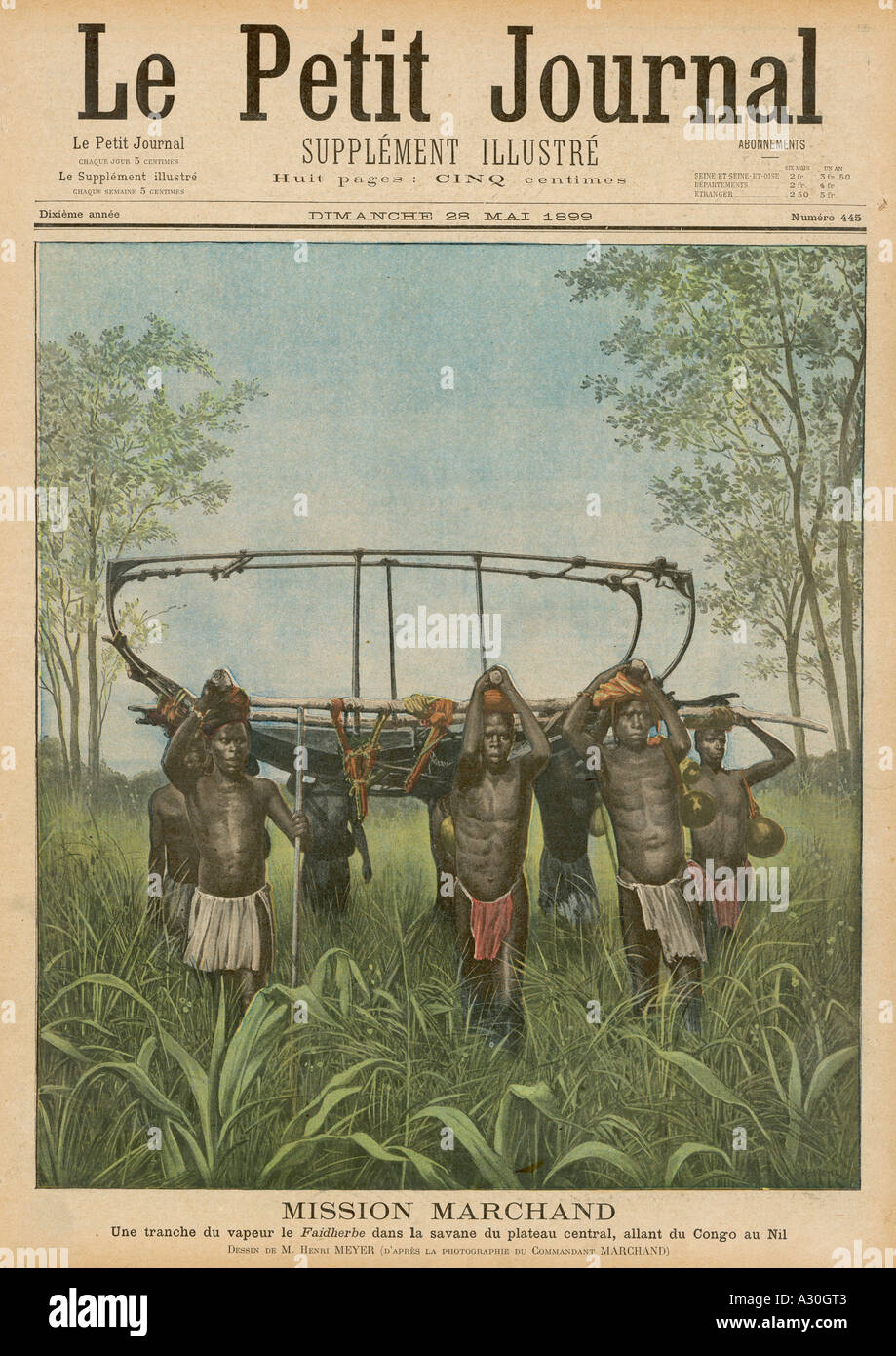 Marchand With Natives Stock Photo - Alamy