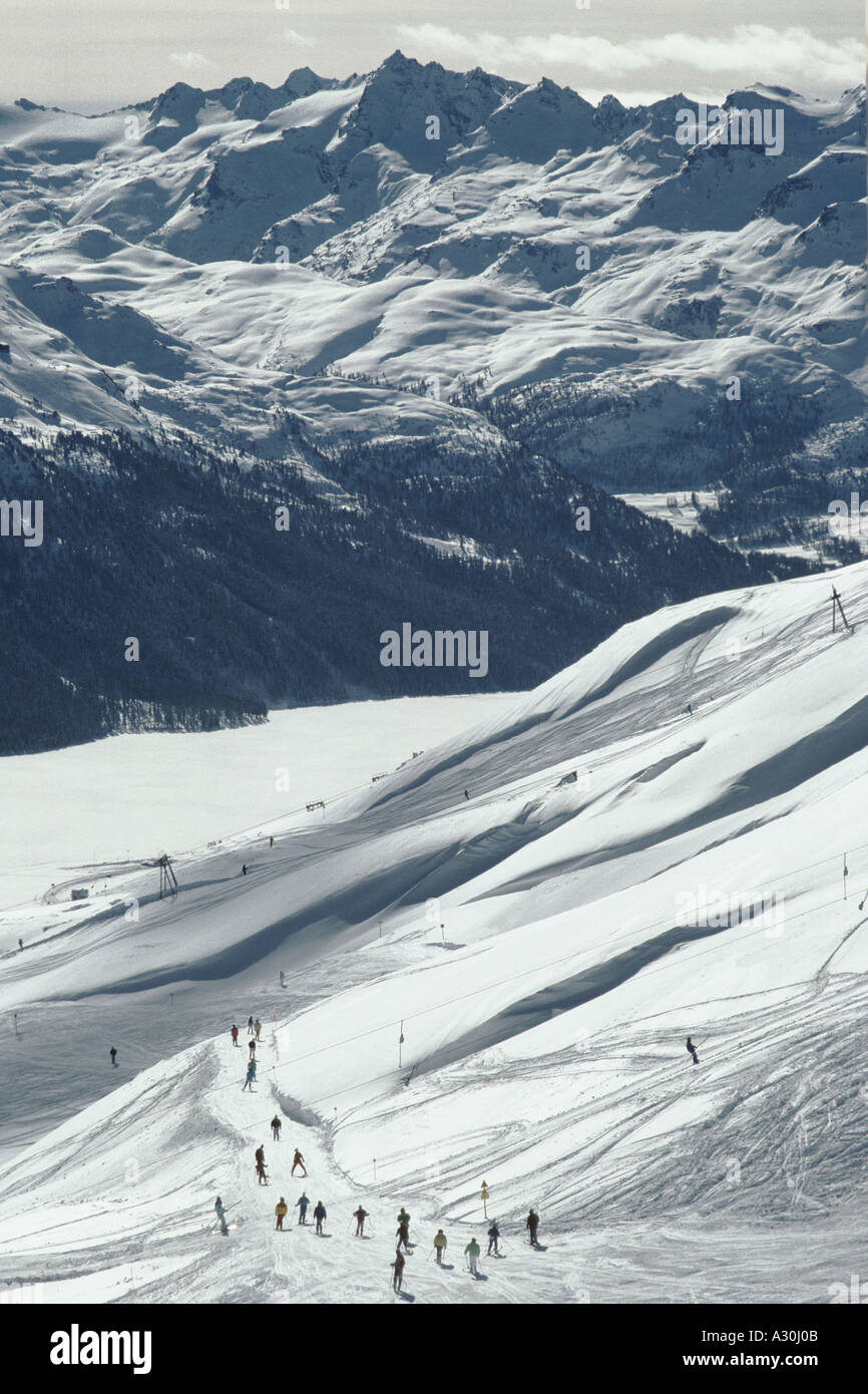 St moritz skiing lift hi-res stock photography and images - Alamy