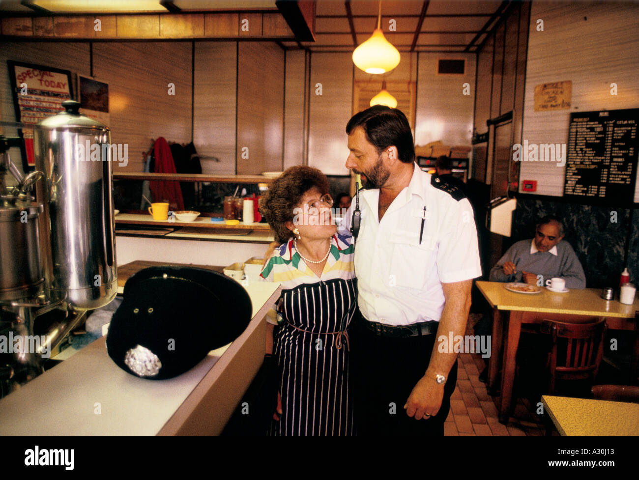 pc harris community policeman brick lane london 1991 Stock Photo - Alamy