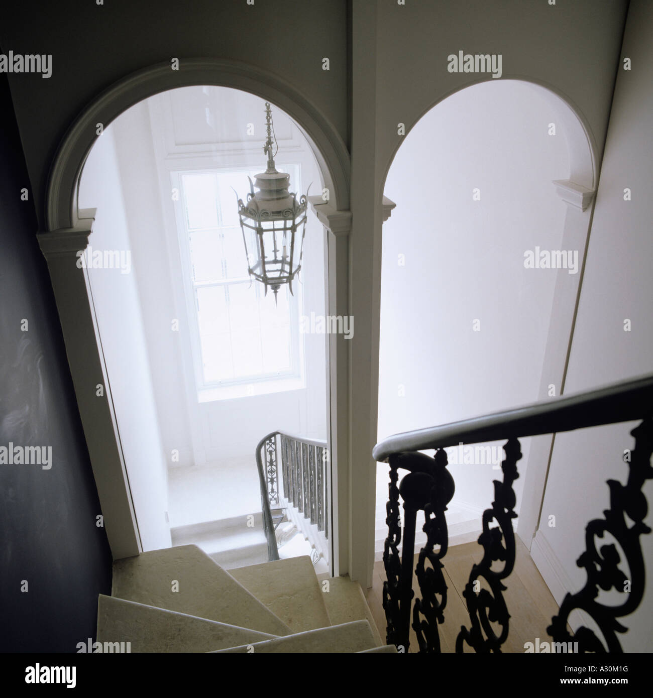 Double stairway hi-res stock photography and images - Alamy