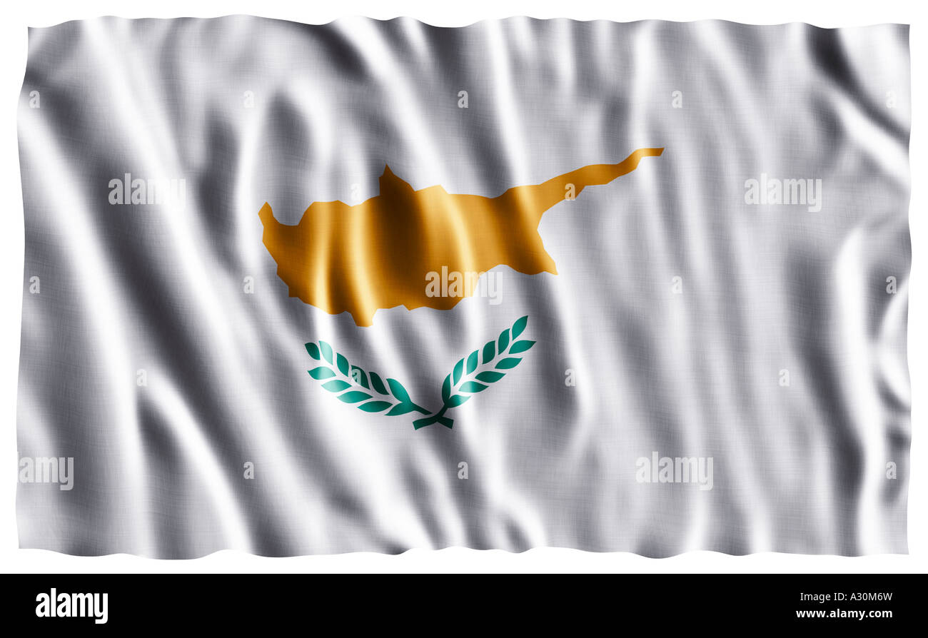 National flag of Cyprus Stock Photo - Alamy