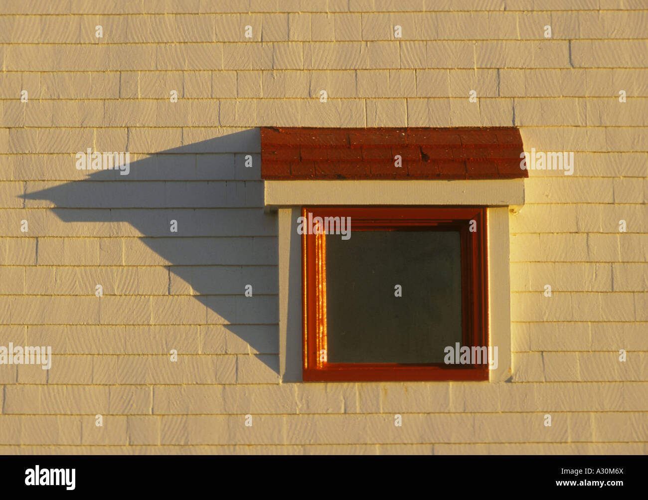 A window on the lighthouse at Carleton Quebec Stock Photo - Alamy