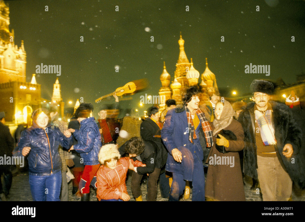 new years eve in red square Stock Photo - Alamy