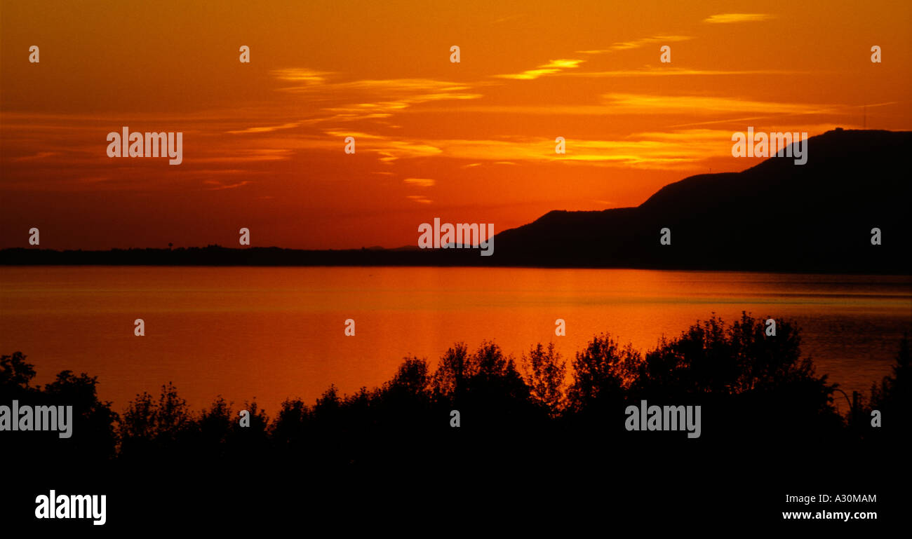 Sunset from New Richmond in Gaspesie Quebec Stock Photo - Alamy