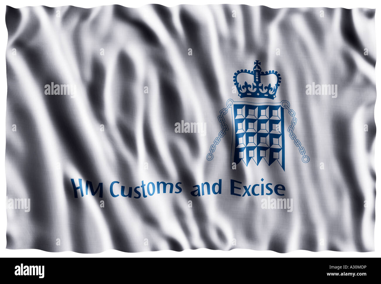 HM Customs and Revenue flag Stock Photo - Alamy