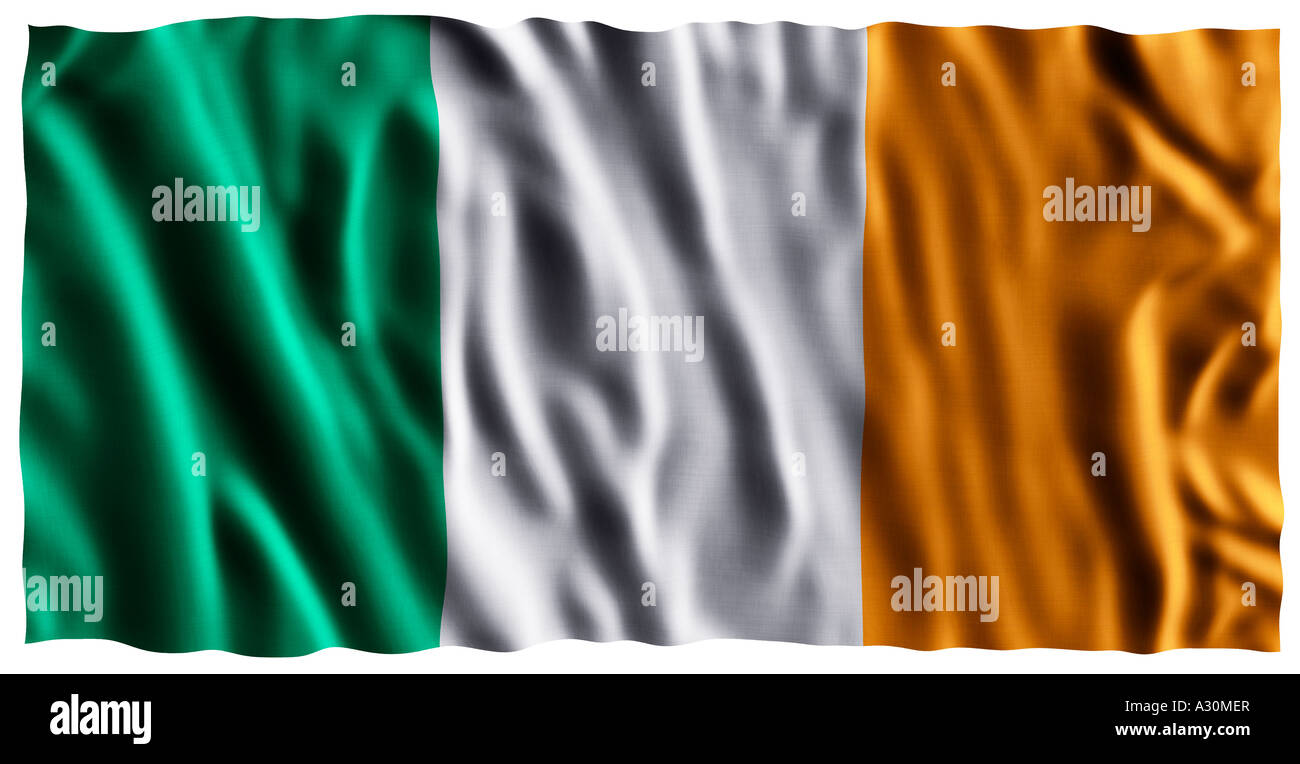 National flag of the Republic of Ireland Stock Photo - Alamy