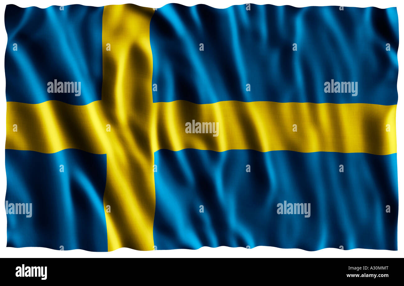 National flag of Sweden Stock Photo - Alamy