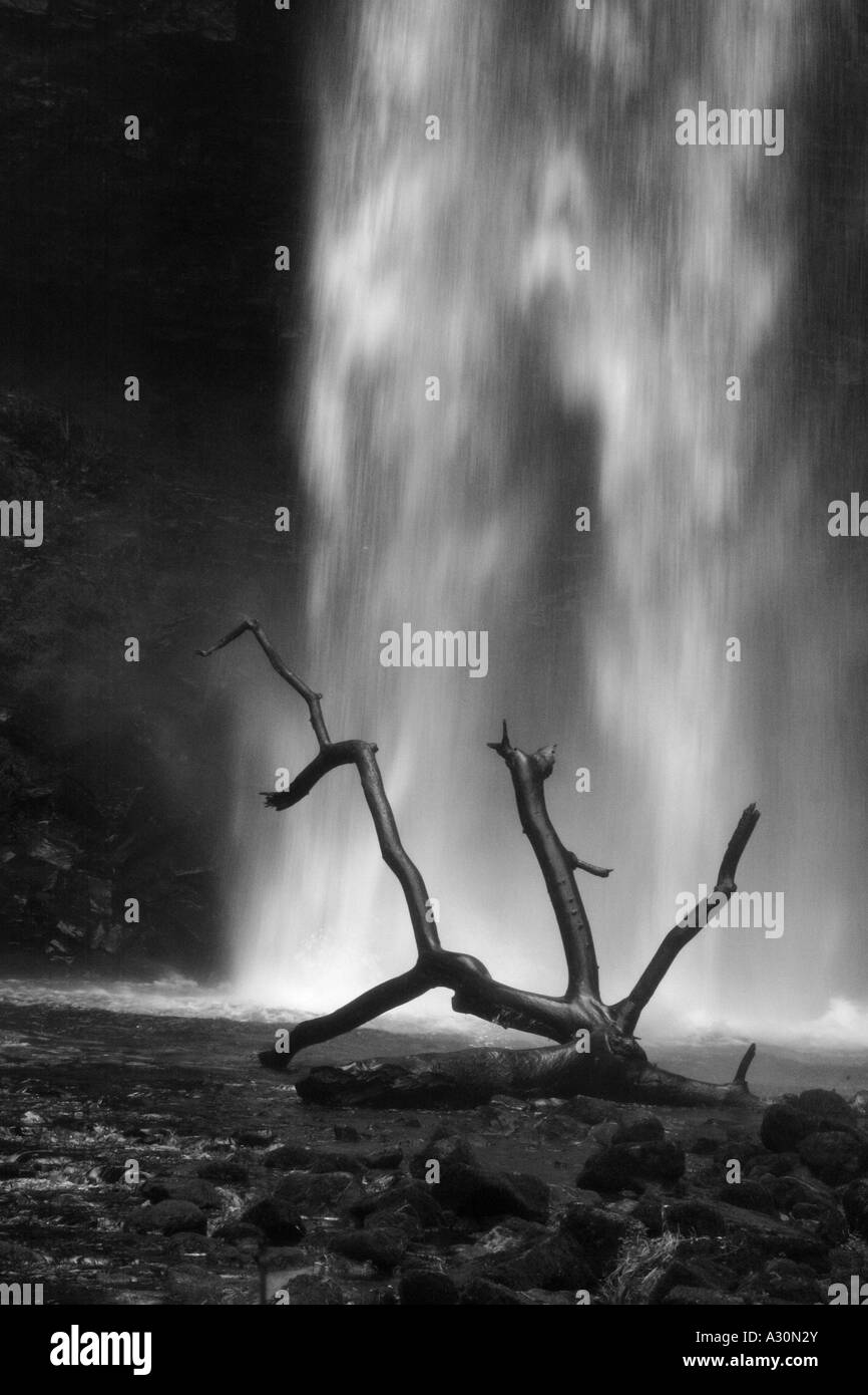 Henrhyd Falls Brecon Beacons Wales Stock Photo - Alamy