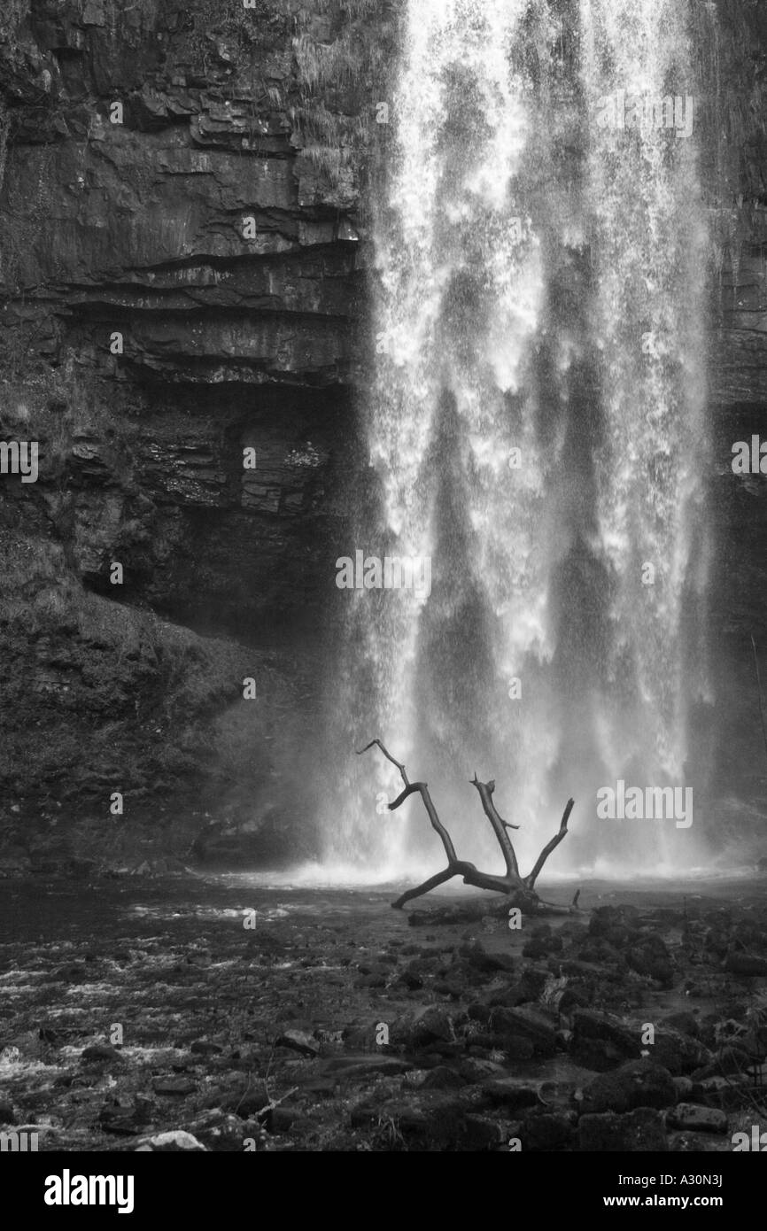Henrhyd Falls Brecon Beacons Wales Stock Photo - Alamy