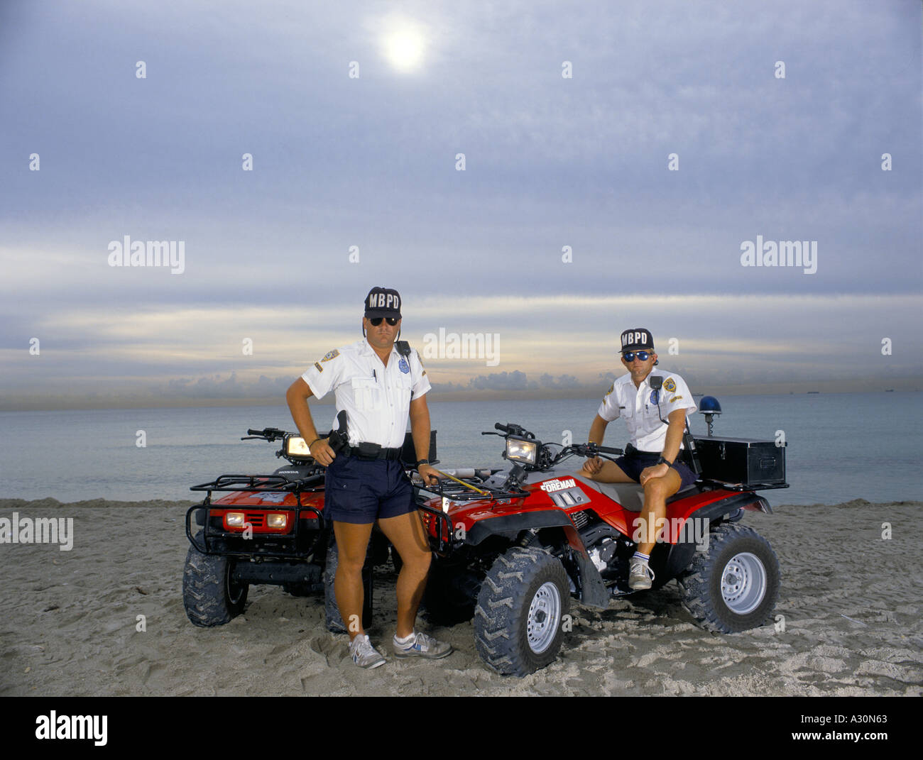 police south beach miami usa Stock Photo - Alamy
