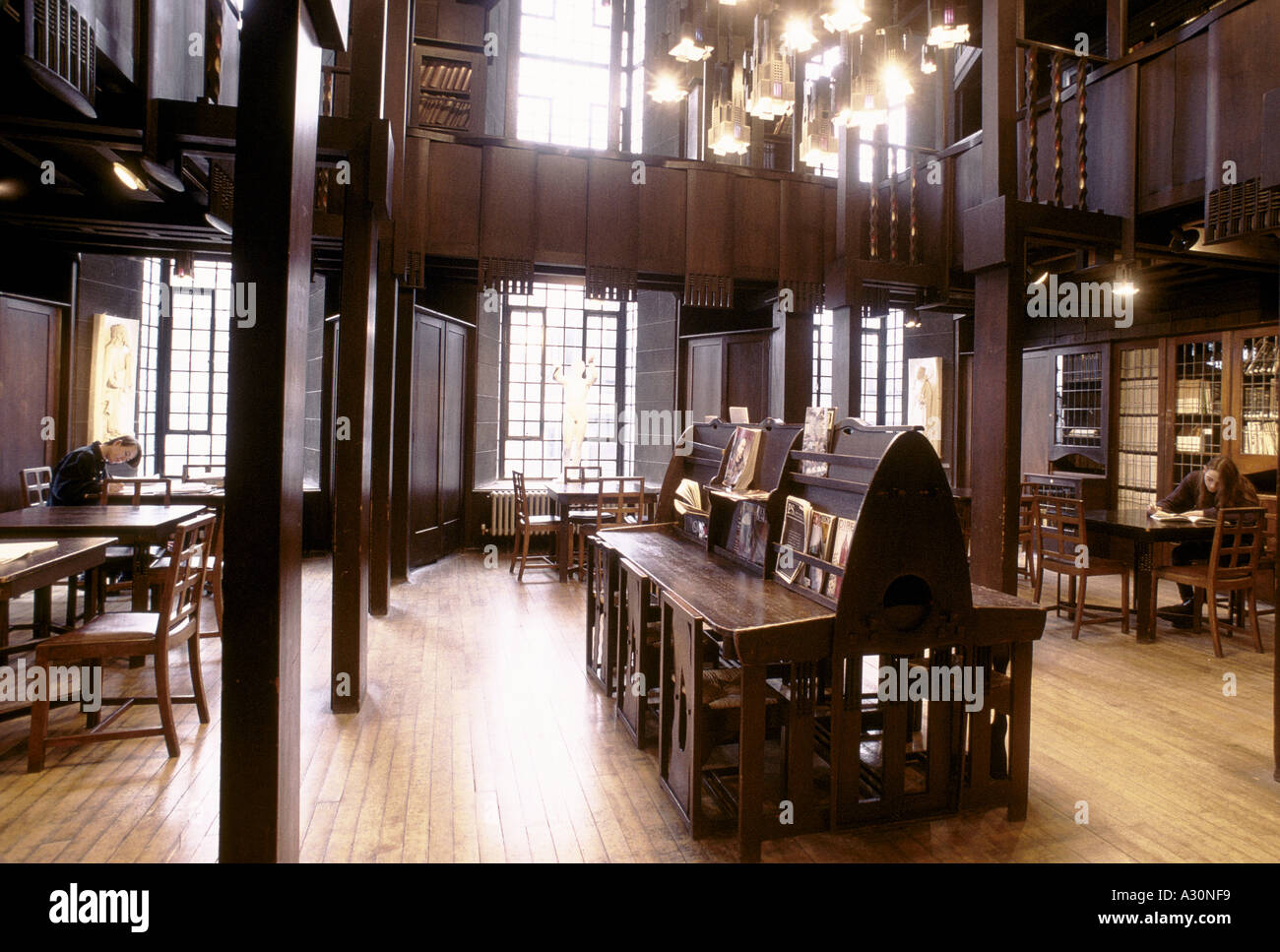 glasgow art college designed by charles rene mackintosh library 1992 ...
