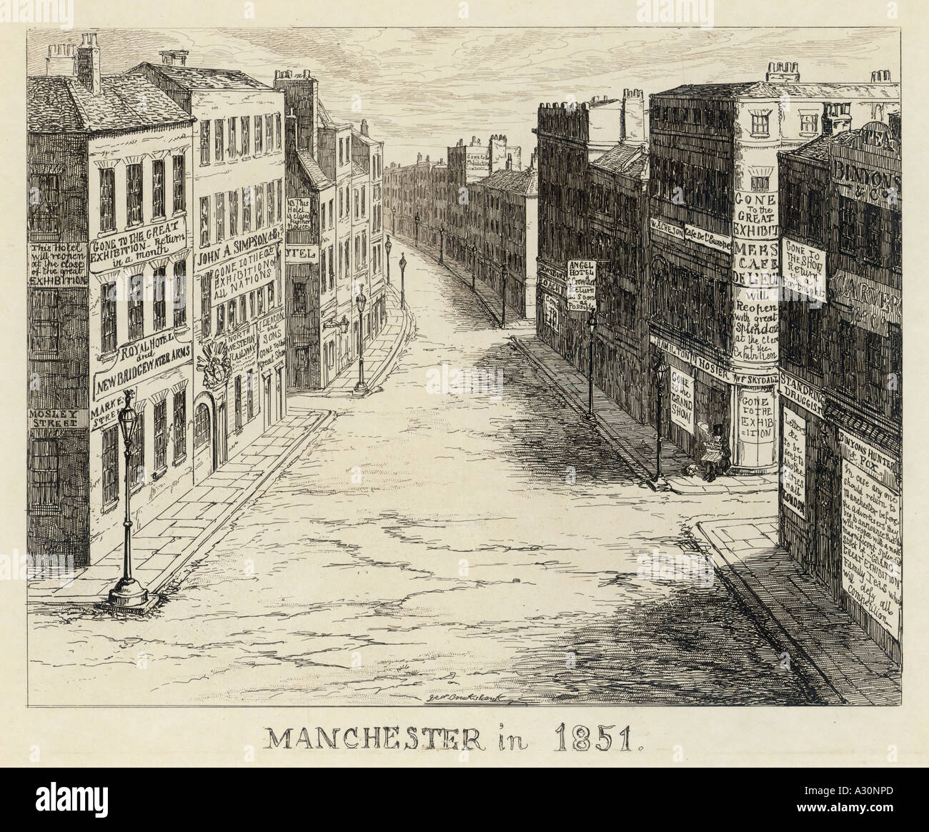 Manchester 1851 hi-res stock photography and images - Alamy