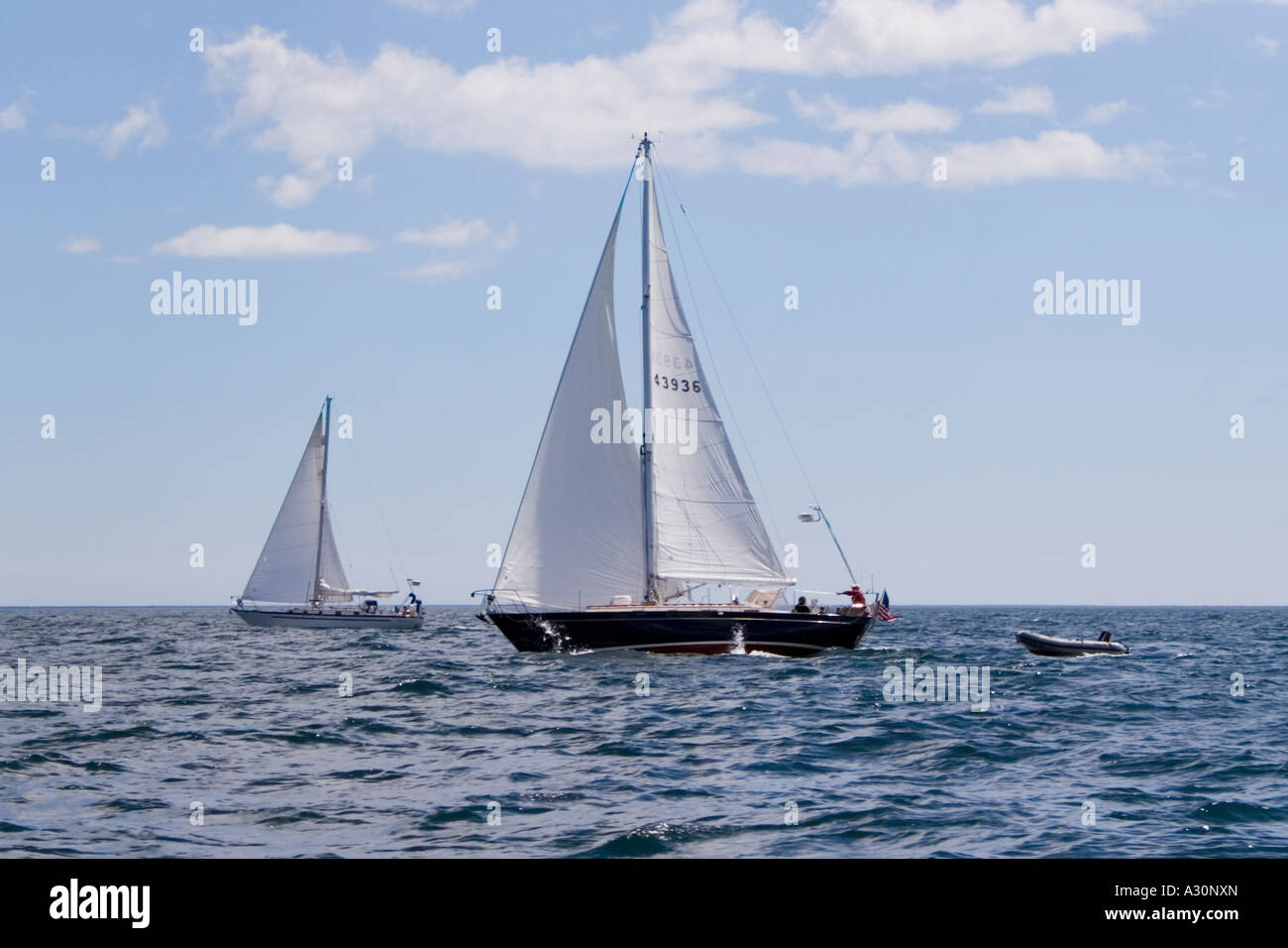 Two sloops sail hi-res stock photography and images - Alamy