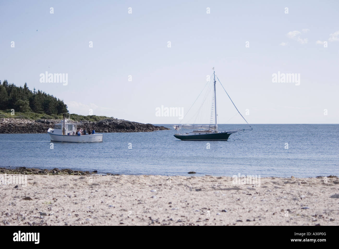 The Burnt Island Anchorage in the Georges Islands of Muscongus Bay ...