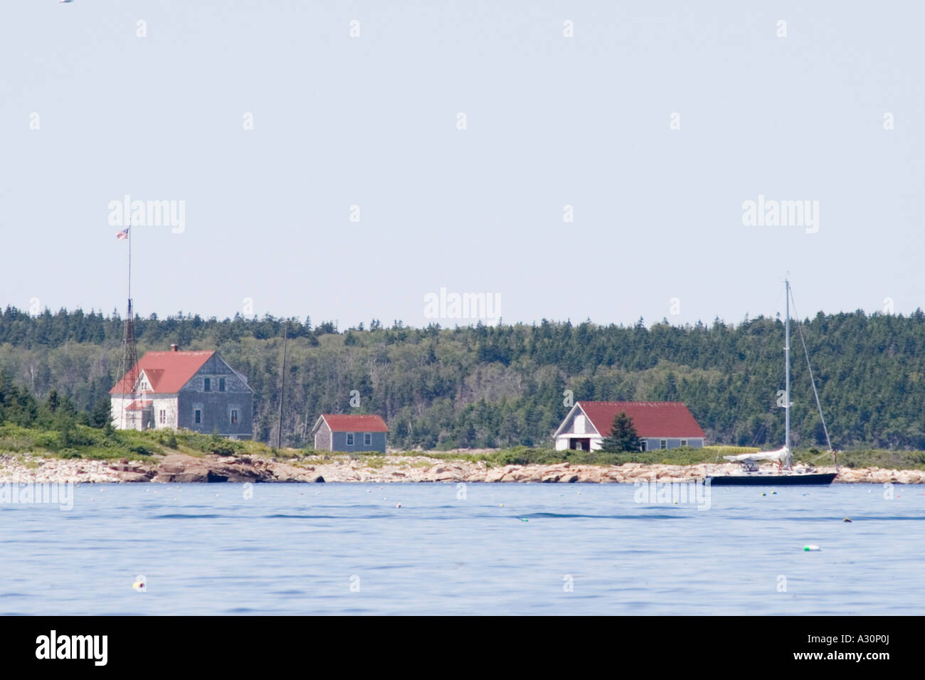 The Burnt Island Anchorage in the Georges Islands of Muscongus Bay ...
