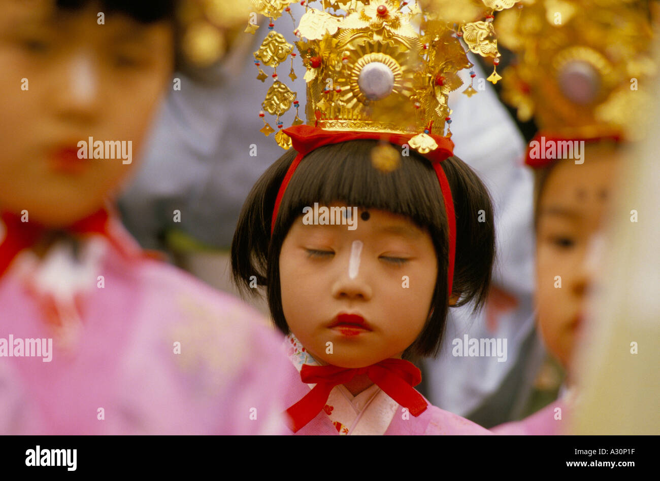 monkey temple fest tokyo japan 1988 Stock Photo - Alamy