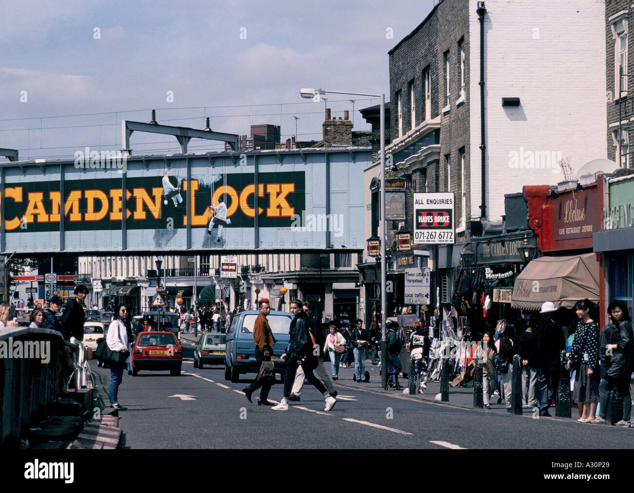camden market london 1992 Stock Photo - Alamy