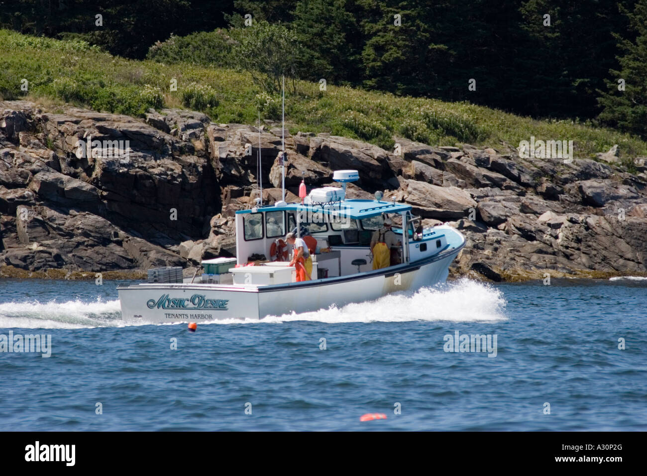 Lobsterboat MYSTIC DESIRE of Tenants harbor, Maine Stock Photo - Alamy