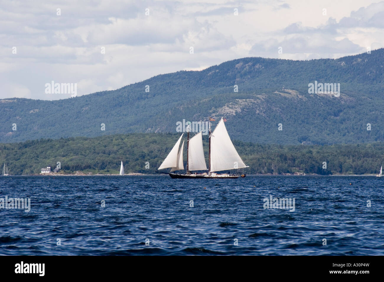 Schooner J E RIGGIN Stock Photo - Alamy