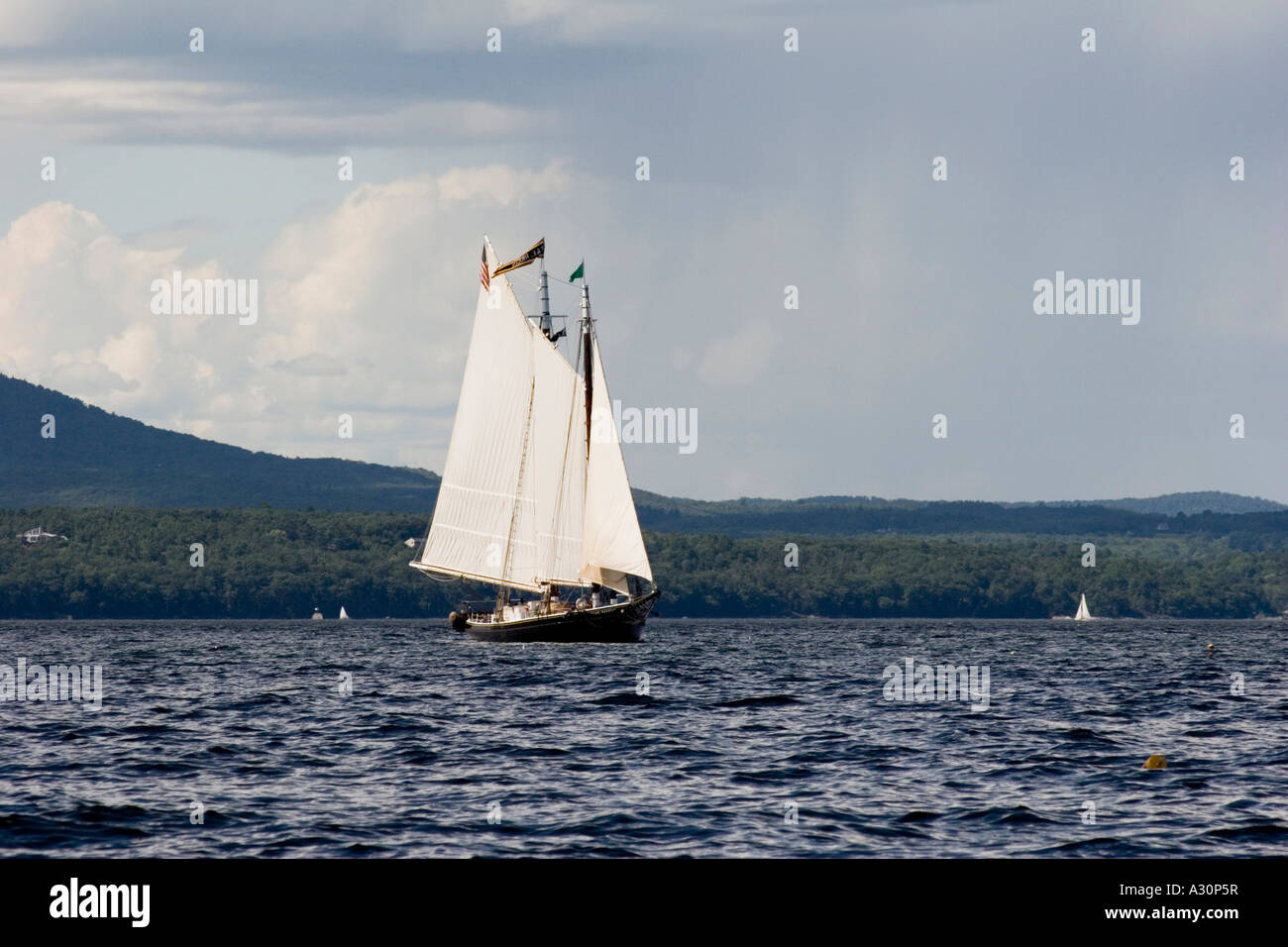 Schooner J E Riggin Stock Photo - Alamy