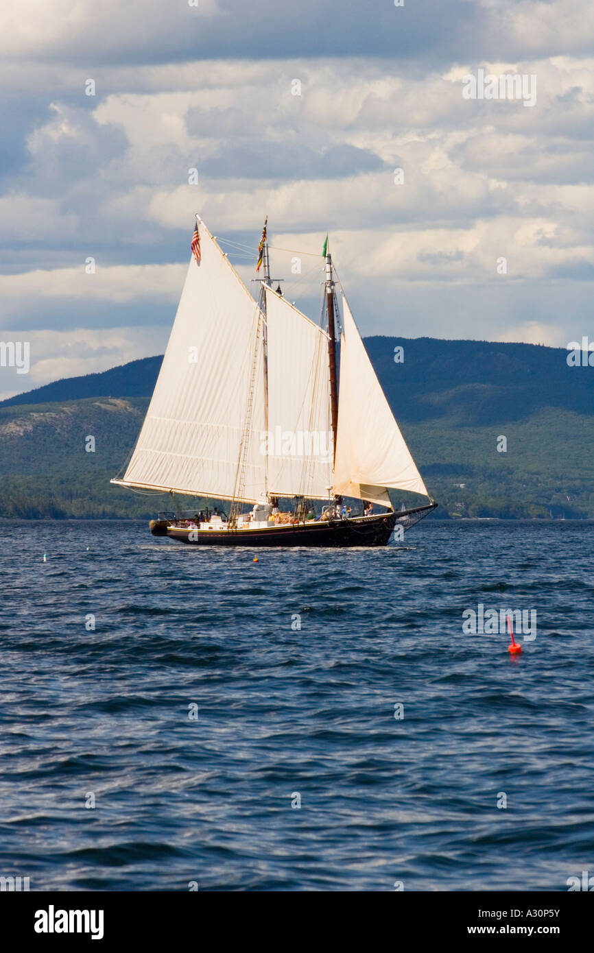 Schooner J E RIGGIN Stock Photo - Alamy