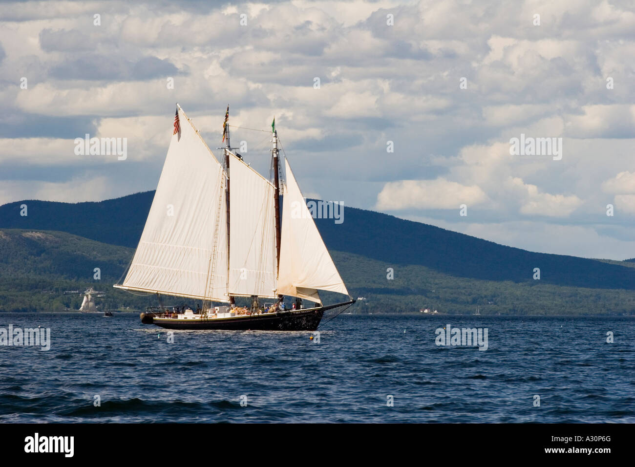 Schooner J E RIGGIN Stock Photo - Alamy