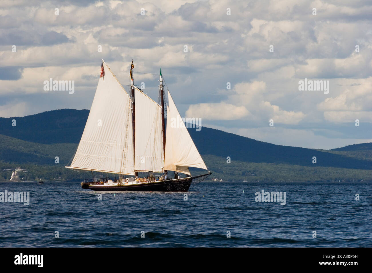 Schooner J E RIGGIN Stock Photo - Alamy