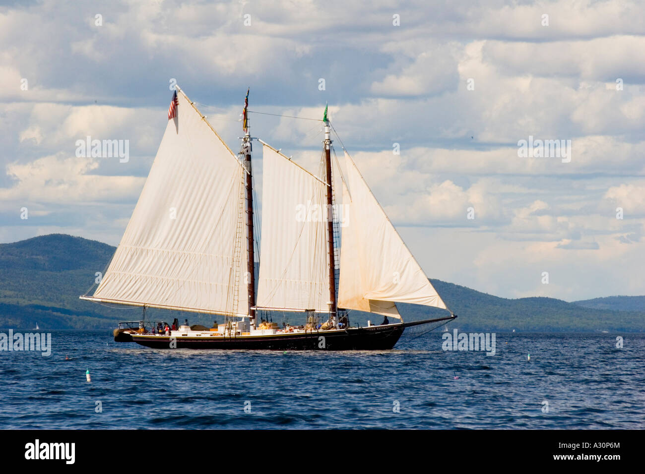 Schooner J E RIGGIN Stock Photo - Alamy