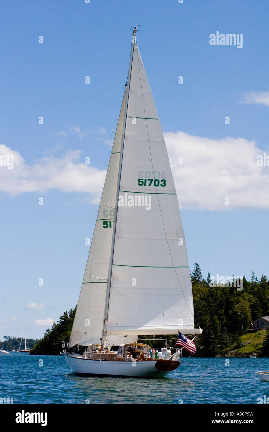 Sailing Vessel RESTIVE Stock Photo - Alamy