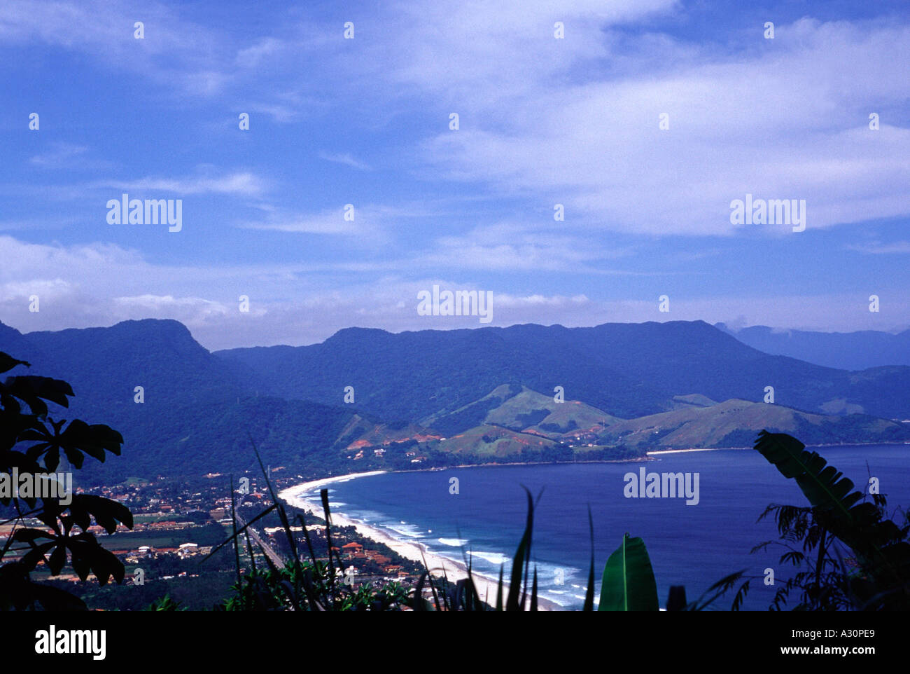 Landscape view of Maresias beach Maresias Brazil Stock Photo - Alamy