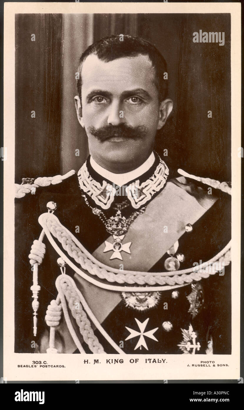 King Italy Vittorio Emanuele Iii High Resolution Stock Photography and ...