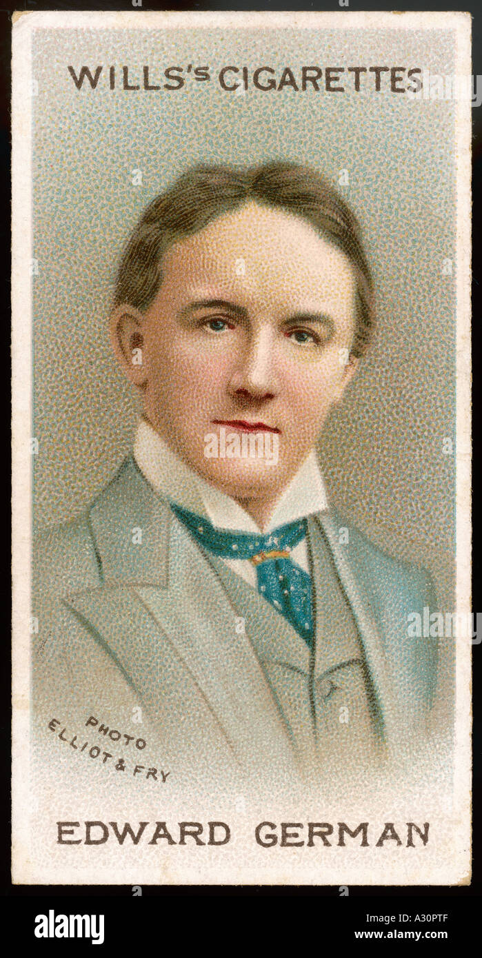 Edward German Cig Card Stock Photo - Alamy