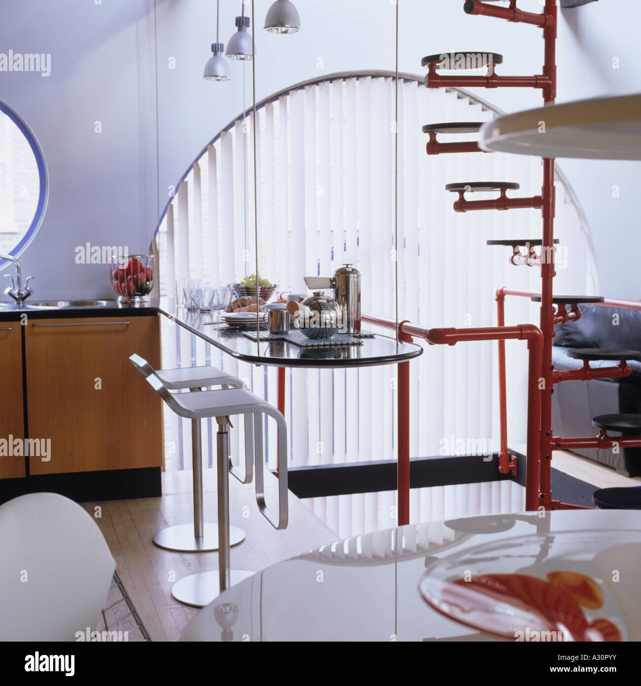 Interior circular windows large hi-res stock photography and images - Alamy