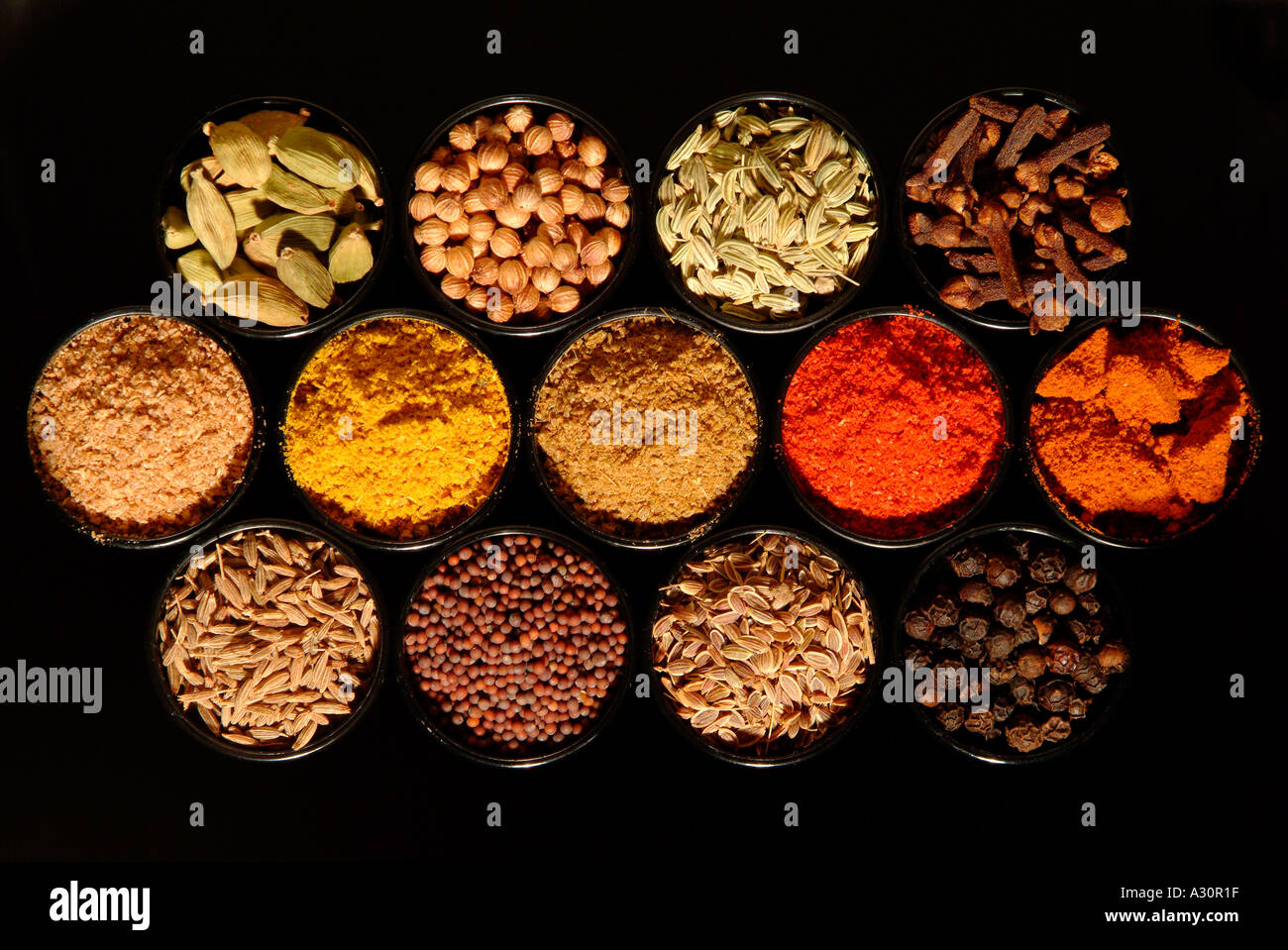 Selection of spices Stock Photo - Alamy