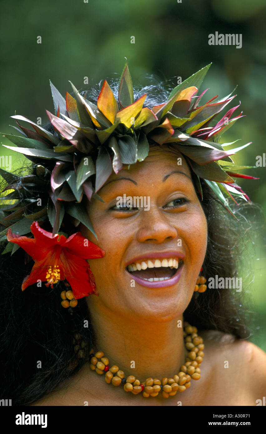 french polynesia tahuata hapatoni traditional leaf head dress 1995 ...