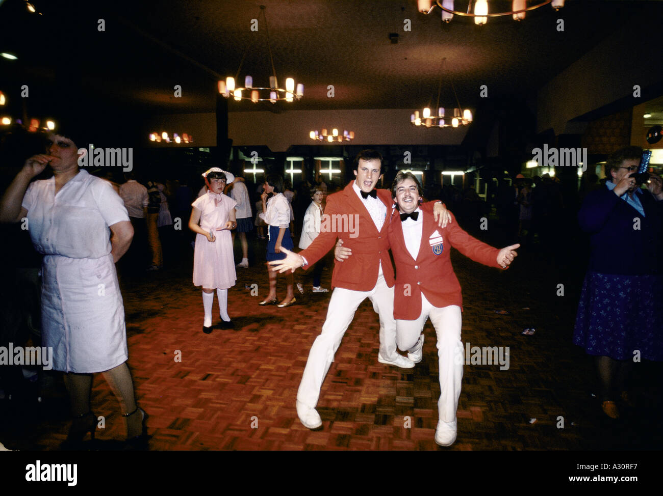 two red coats at butlins Stock Photo - Alamy