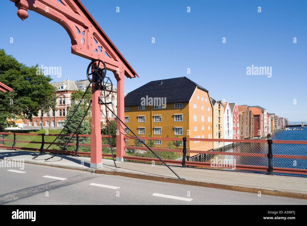 Gamle Bybro Old Town Bridge Trondheim Norway Stock Photo - Alamy