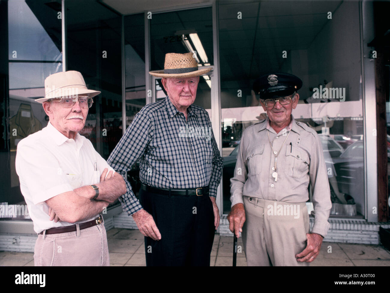 three old timers in miami Stock Photo - Alamy