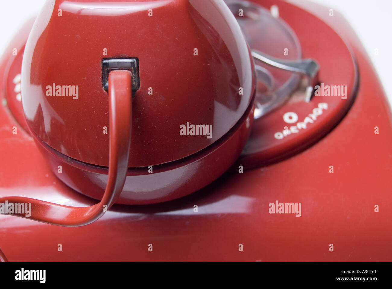 Red rotary telephone Stock Photo - Alamy