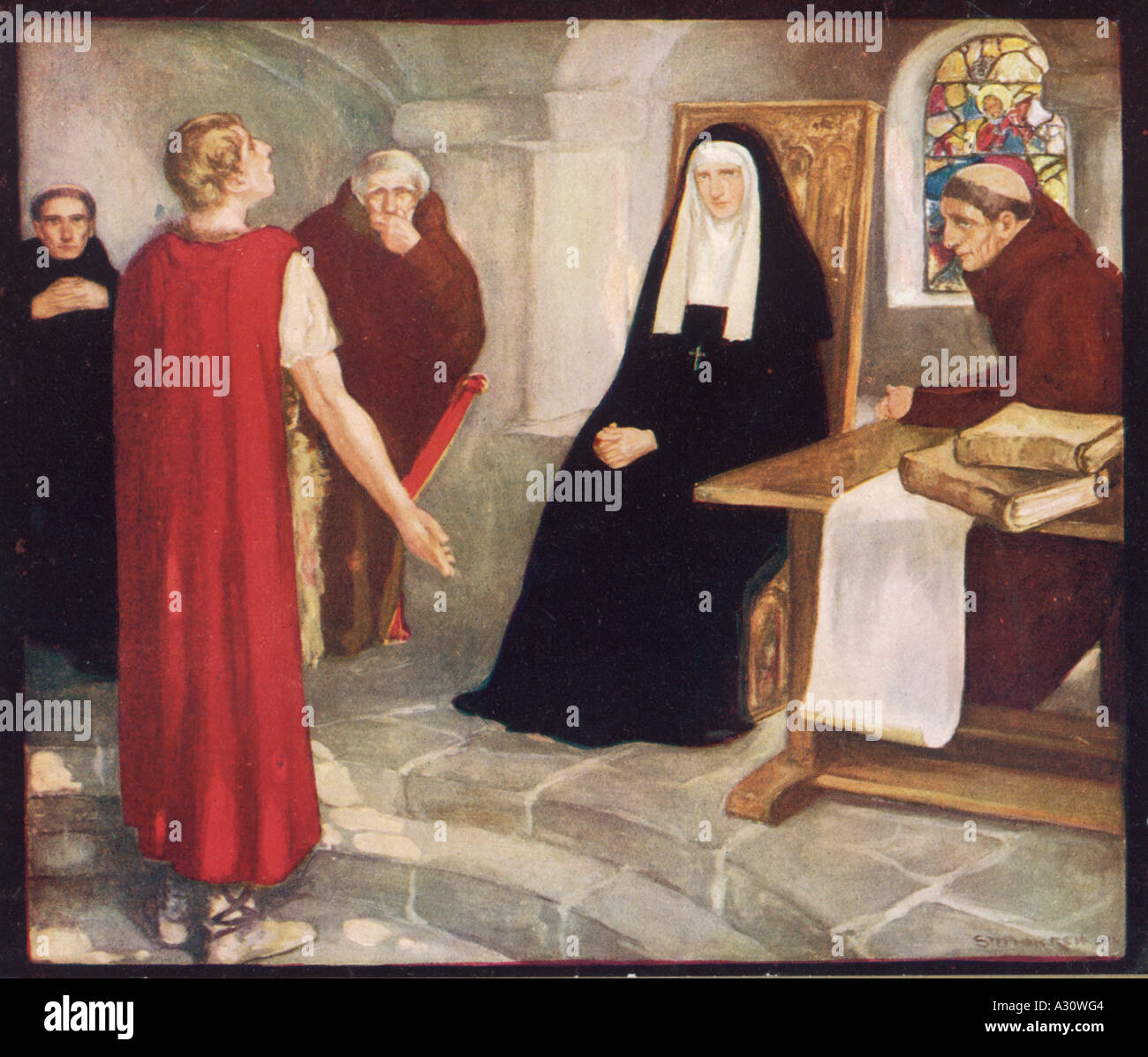 Saint hilda whitby anglo saxon abbess hi-res stock photography and ...